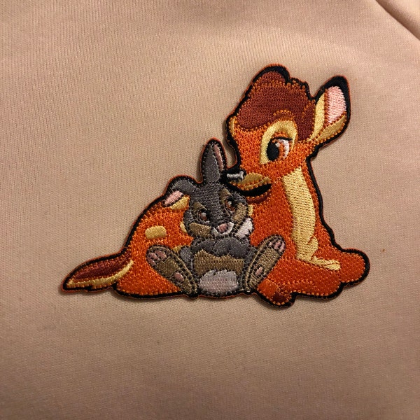 Cute Bambi Thumper Patch Disney Cartoon Classic Craft Apparel Iron on ...