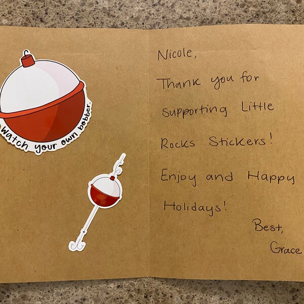 Watch Your Own Bobber Sticker: Waterproof Fishing Decal - Etsy