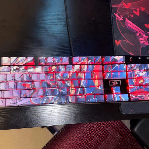 Ahri - The Nine Tailed Fox LOL Series Keycap Set, 112 Tasten PBT Für ...