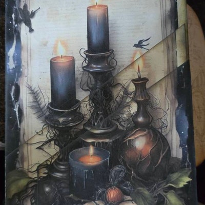 Gothic Frames Junk Journal Pages Dark Witch Haunted Mirror Junkjournal ...