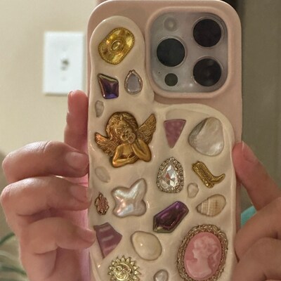IPhone Phone Case Handmade Decoden Desert Summer Mosaic Vintage Jewelry ...