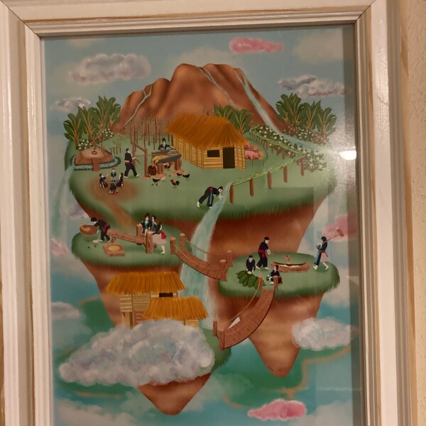 Hmong Art, Hmong Village, Digital Art, Wall Art, Nursery Decor ...