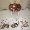 Wall Picture Set of 3 Posters P805 / Sleeping Forest Animals Fox Deer ...
