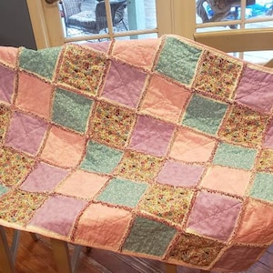 Double-sided Rag Quilt Pattern PDF – Reversible Baby Quilt Tutorial ...