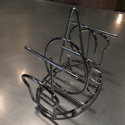 Toast Rack Chrome Silver Colour Color Spiral Coil Metal 6 Slice 1980s ...
