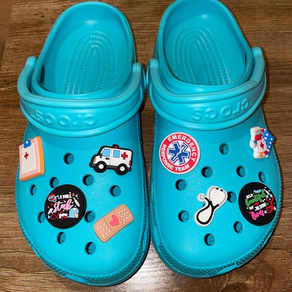 Croc Compatible Nurse Charms, Medical Field Charms for Crocs, Scrub ...