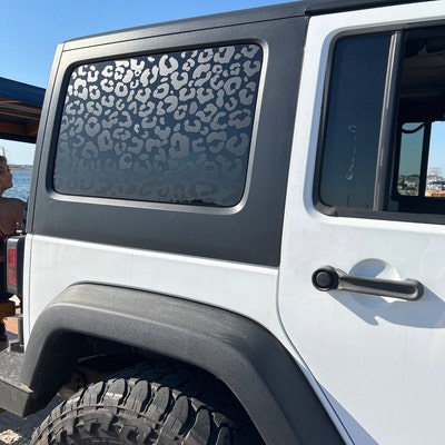 Leopard Cheetah Print Rear Window Decals Fit Jeep Wrangler - Etsy