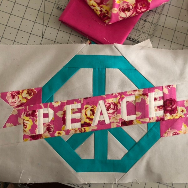 PEACE Tattoo Quilt PDF Pattern - Etsy