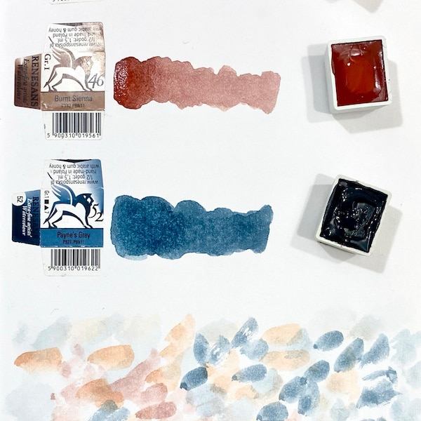 Renesans Watercolor Paint Half Pan. Professional Artist Grade. - Etsy