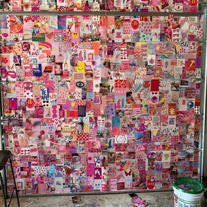 Custom Pink Preppy Monogram Desktop Wallpaper Collage - Etsy