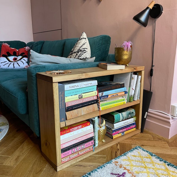 Rustic Storage Unit Made From Solid Wood | Rustic Bench | Wooden ...