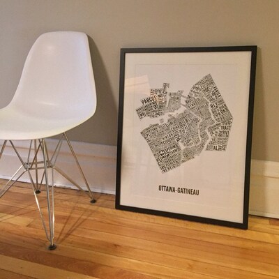 Laval Neighbourhoods City Map Poster Laval Art Laval Québec Poster - Etsy