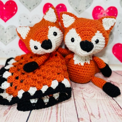 CROCHET PATTERN Lucy the Fox Crochet Amigurumi Stuffed Sitting - Etsy ...