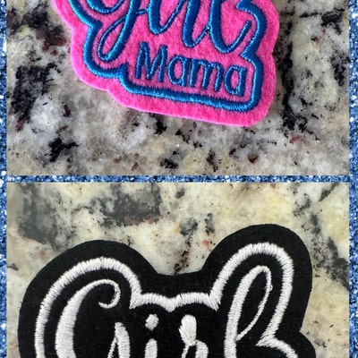 Girl Mama Embroidered Iron-on Patch - Etsy