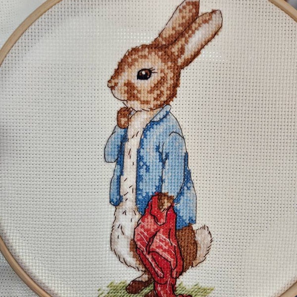 Peter Rabbit With Blanket, Cross Stitch Pdf Pattern - Etsy
