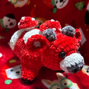 Minecraft Mooshroom Crochet Pattern, Minecraft Crochet Pattern, Crochet ...