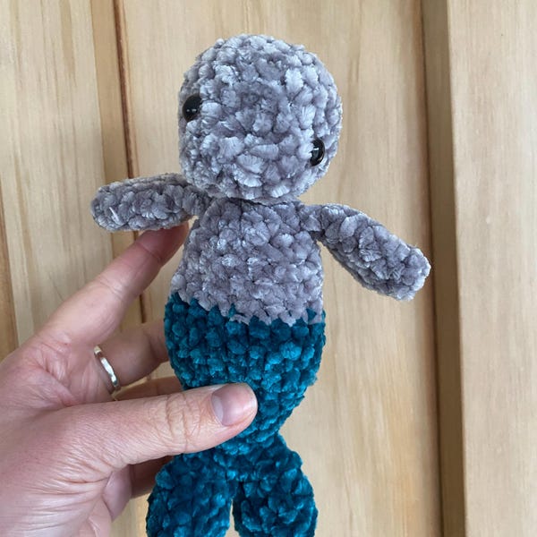 Magnus Manatee Merpet Amigurumi Pattern, Crochet Manatee and Merpet ...