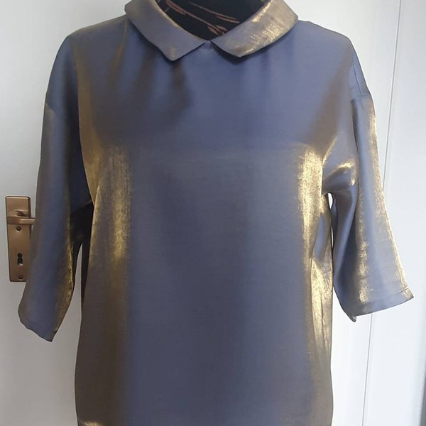 Easy Pattern | Minimalist Drop Shoulder Collar Back Button Shirt PDF ...