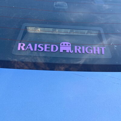 Raised Right Vinyl Decal Conservative Republican Stickers - Etsy