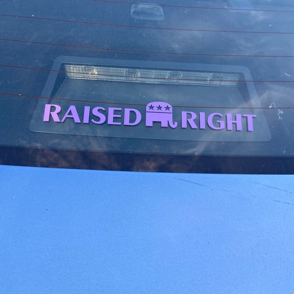Raised Right Vinyl Decal Conservative Republican Stickers - Etsy