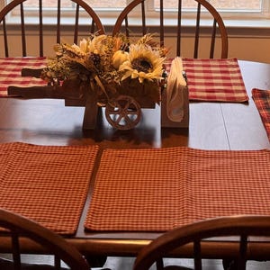 100% Cotton Rag Table Runners - Etsy