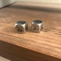 Personalized Date Night Dice - 2 Set of Dice - 10th Anniversary Gift ...
