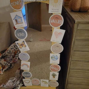 Affirmation Station SPOTTY BOHO Positive Affirmations Mirror Display - Etsy