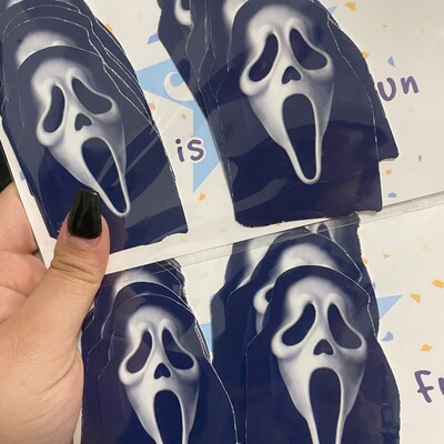 Scream Stickers, Ghost Face Stickers, Halloween Stickers, Kids ...