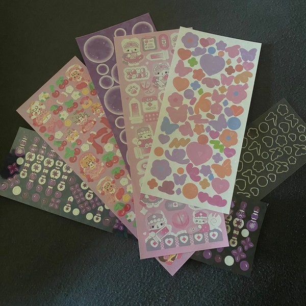 Huge Deco Polco Stickers Sheets Pack| Cute Korean Stickers Set ...