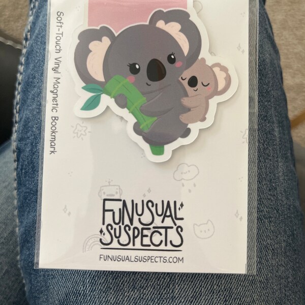 Koala and Baby Bookmark, Koala Planner Clip, Cute Koala Themed Bookmark ...