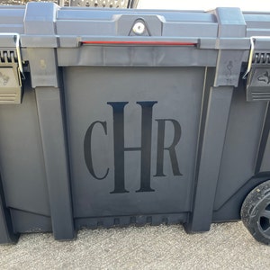 Monogram Decal Sticker FREE SHIPPING Car Monogram Yeti Decal Cell Phone ...