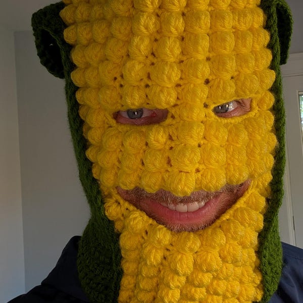 Crochet Corn Balaclava PDF DIGITAL DOWNLOAD Pattern - Etsy