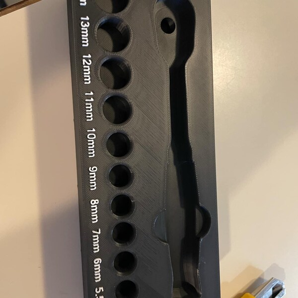 Gearwrench 3/8'' SAE Deep Socket Bin – 2-piece Gridfinity 3D Printed ...