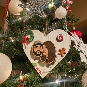 Wooden Custom Portrait Brooch Brooch on the Photo - Etsy