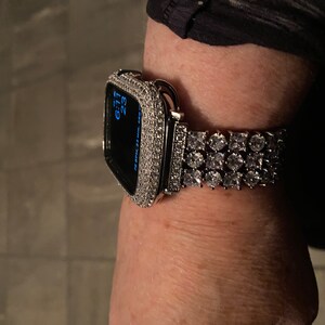 Black on Black Apple Watch Band & or Matching Lab Diamond - Etsy