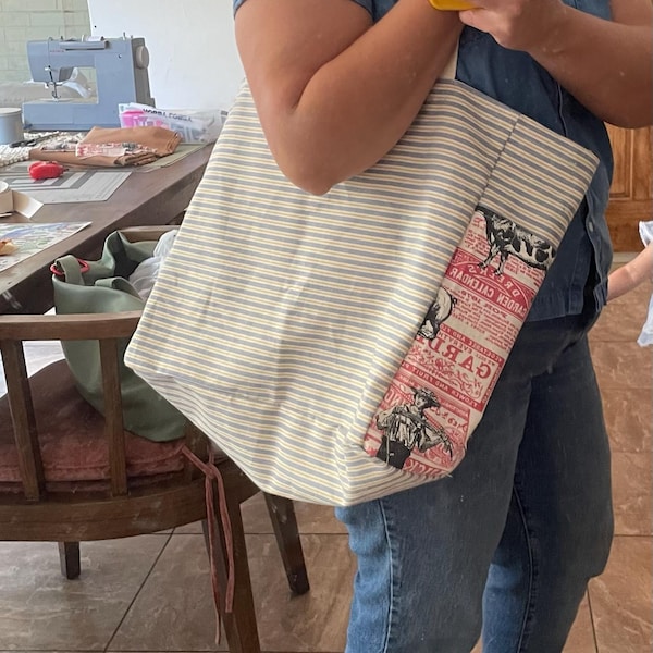 Eva Quilted Tote | Sewing Pattern, PDF Sewing Pattern, Patchwork Tote ...