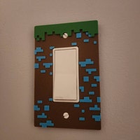 Mining Light Switch Cover Mining Switch Plates Video Game Kids Room ...