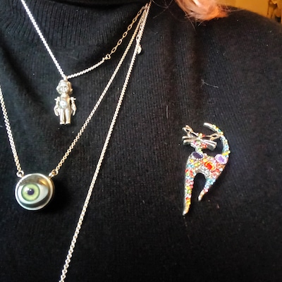 Dog Collar the Patsy Cline Cat Gold Chain Fancy Necklace - Etsy