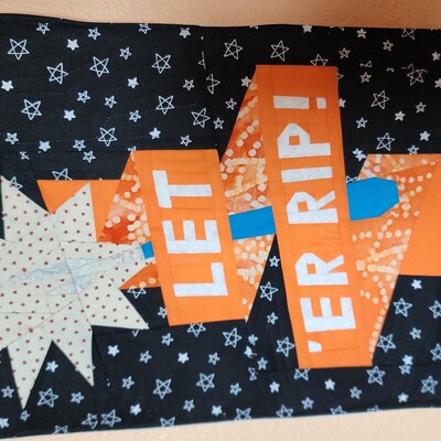 LET 'ER RIP Banner Pdf Pattern - Etsy