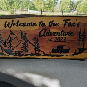 Live Edge Longleaf Pine Sign Cabin Outdoor Sign Custom - Etsy