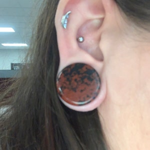 PAIR of Unique Organic Ebony Wood Spiral Tapers/plugs Gauges - Etsy