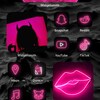 500 Pink Neon Ios App Icon Pack Shining Aesthetic Covers for iPhone or ...