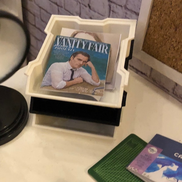 1:6 Miniature Office Paper Tray, Paper Tray, Miniature Office ...
