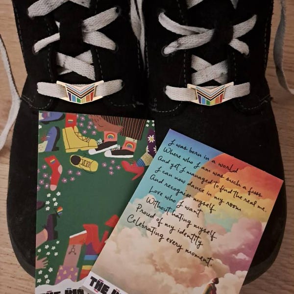 Aroace Rainbow Pin — Aro Pride Accessory Badge Aromantic Acearo ...