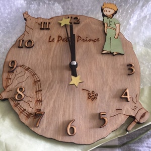 The Little Prince Desk / Wall Clock / Wood Clock - Etsy