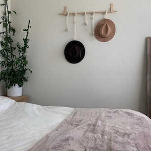 Boho Chic Hat Hanger, Minimal Hat Hanger, Boho Wall Decor - Etsy