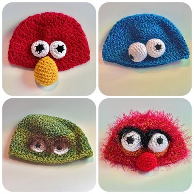 SUPER GROVER Muppet Beanie - Etsy