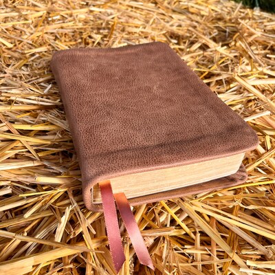 Cinnamon Custom Genuine Leather Bible - Etsy