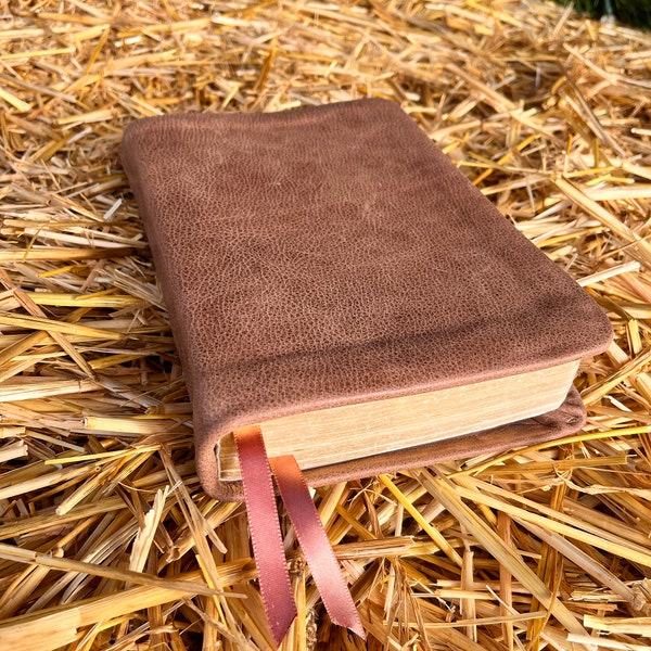 Cinnamon Custom Genuine Leather Bible - Etsy