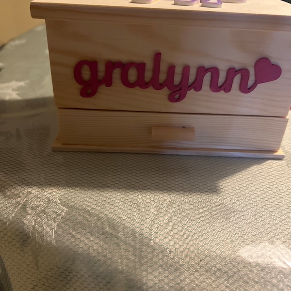 Girls Keepsake Box | Girls Personalized Gift | Girls Treasure Box ...